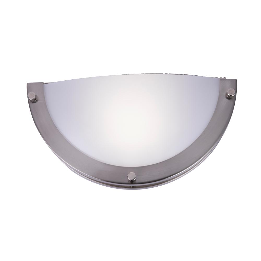 LED Half-Moon Wall Sconce Light 12W, 750 Lumens, Brushed Nickel Finish ...